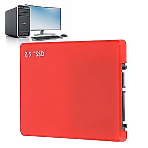 2.5 Inch Internal SSD  , Red 2.5in SSD Shock Resistant for Home for Office for Computers (#1)