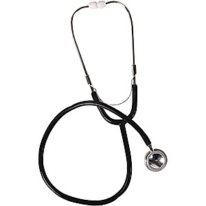 MABIS Caliber Series Pediatric Stethoscope, Raised Diaphragm for Greater Sound Quality, Non-Chill Ring, Lightweight, Black