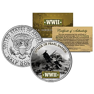 World War II ATTACK ON PEARL HARBOR JFK Kennedy Half Dollar US Coin