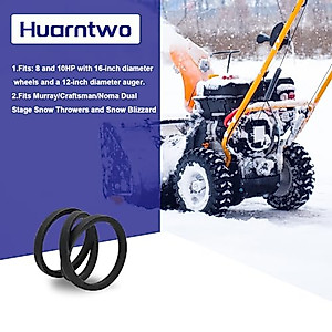 Huarntwo New Replacement 585416,585416MA Auger Drive Belt for Murray Snowblower