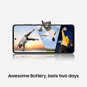 Samsung Galaxy A32 5G (64GB, 4GB) 6.5" 90Hz Display, 48MP Quad Camera, All Day Battery, 4G Volte GSM Unlocked (T-Mobile, Metro, AT&T, Global) International Model A326W (Awesome Black) (Renewed)