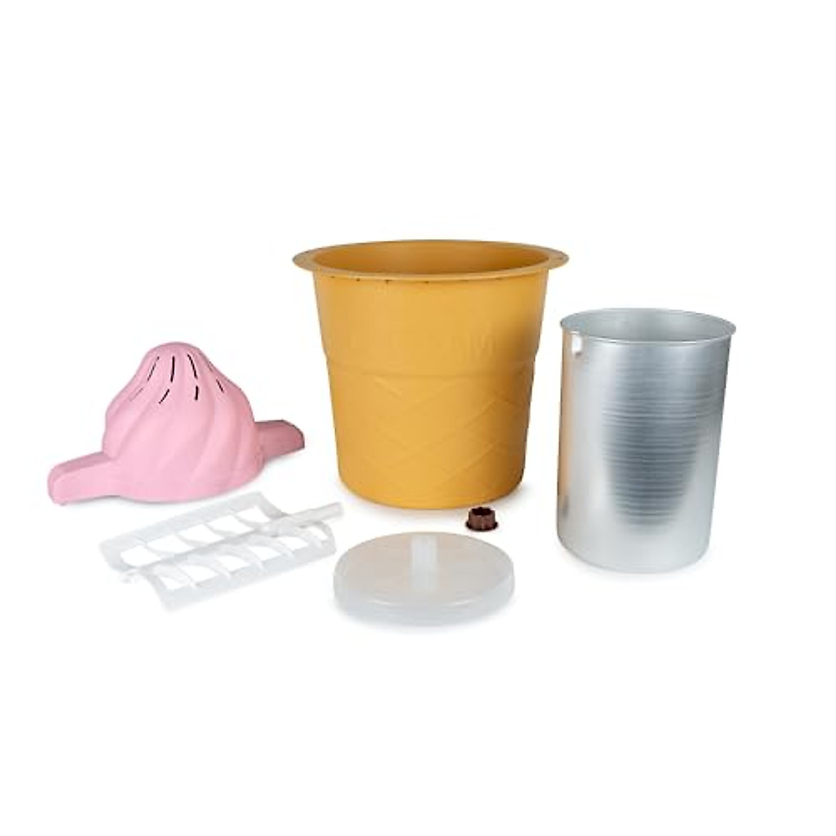 Nostalgia Electric Ice Cream Maker - Old Fashioned Soft Serve Ice Cream Machine Makes Frozen Yogurt or Gelato in Minutes - Fun Kitchen Appliance - Pink - 4 Quart