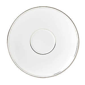 Lenox Federal Platinum Coupe Saucer, 0.40 LB, White