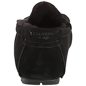 Koolaburra by UGG Men's Tipton Emboss Slipper, Black, Size 8