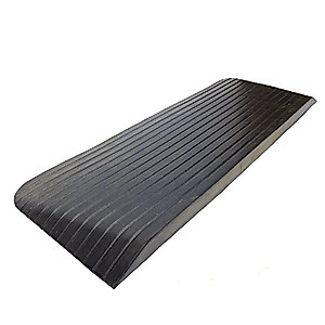 RK Safety RK-RTR03 2" Rise Solid Rubber Power Wheelchair Scooter Threshold Ramp (1 Pc)