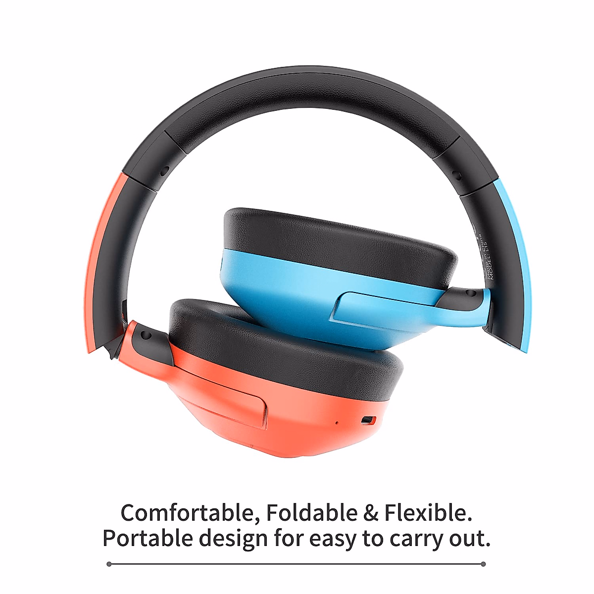 LETTON L15 Wireless Gaming Mobile Headset with Noise Cancelling Mic, 2.4GHz Wireless+Bluetooth+Wired Stereo Headphones for PC, PS5, PS4, Nintendo Switch, 40 Hr Playtime, 7.1 Surround Sound(Blue Red)