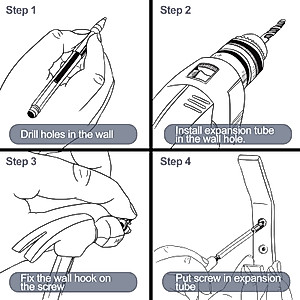 HNYYZL Wooden Wall Hooks, 6 Pack Wood Hooks Wall Mounted, Modern Coat Hooks, Heavy Duty Double Hooks with Metal Black Screws, Wood Wall Hooks Organizer for Hanging Coat, Hat, Scarf, Bag, Towel