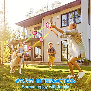 Flying orb Ball 2023 Hover Boomerang Ball 6 Lighting Effects Cool Toys Gift for 678910+ Year Kids Teen Adults Indoor Outdoor Flying Ball Toy (Red)