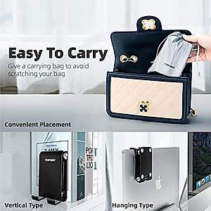 TOPGO Cell Phone Stand, [Stable & Height Adjustable] Foldable Cellphone Holder for Desk, Office Desktop, Bedside Table, Compatible with iPhone 14/Samsung/Smartphones/iPad Mini/Kindle (Black)