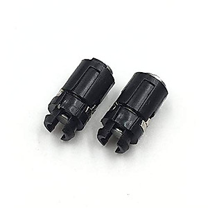 Replacement Rotating Shaft Spindle Hinge Axis for GBA SP for Gameboy Advance SP (2X Black)