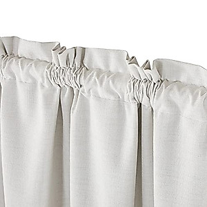 Dreaming Casa Linen Blackout Curtains 102 inches Long 2 Panels Set Beige 100% Blackout Curtains 52" W x 102" L