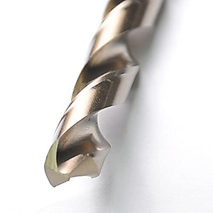 VALYRIANTOOL 3/32" Cobalt Drill Bits(10PCS), M35 High Speed Steel Jobber Length Twist Drill Bit Set for Hardened Metal, Stainless Steel, Cast Iron, Plastic and Wood