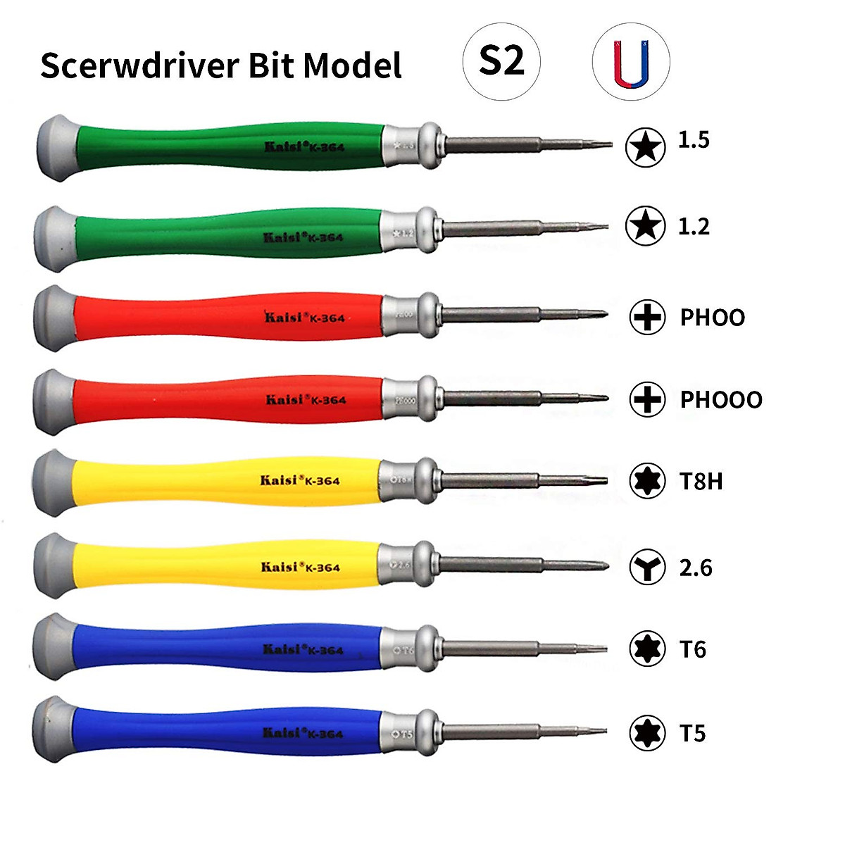 Kaisi 18 in 1 Professional MacBook Repair Tool Kit Precision MacBook Screwdriver Set, Pentalobe Screwdriver, Tri Wing, Torx and Phillips Screwdriver for MacBook Pro & MacBook Air with Retina Display