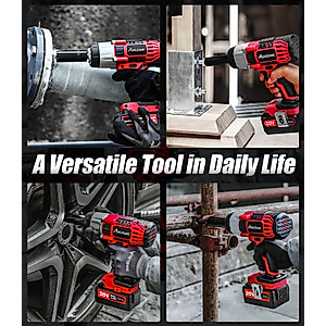 AVID POWER Cordless Impact Wrench Bundle with 18PCS Impact Sockets Set