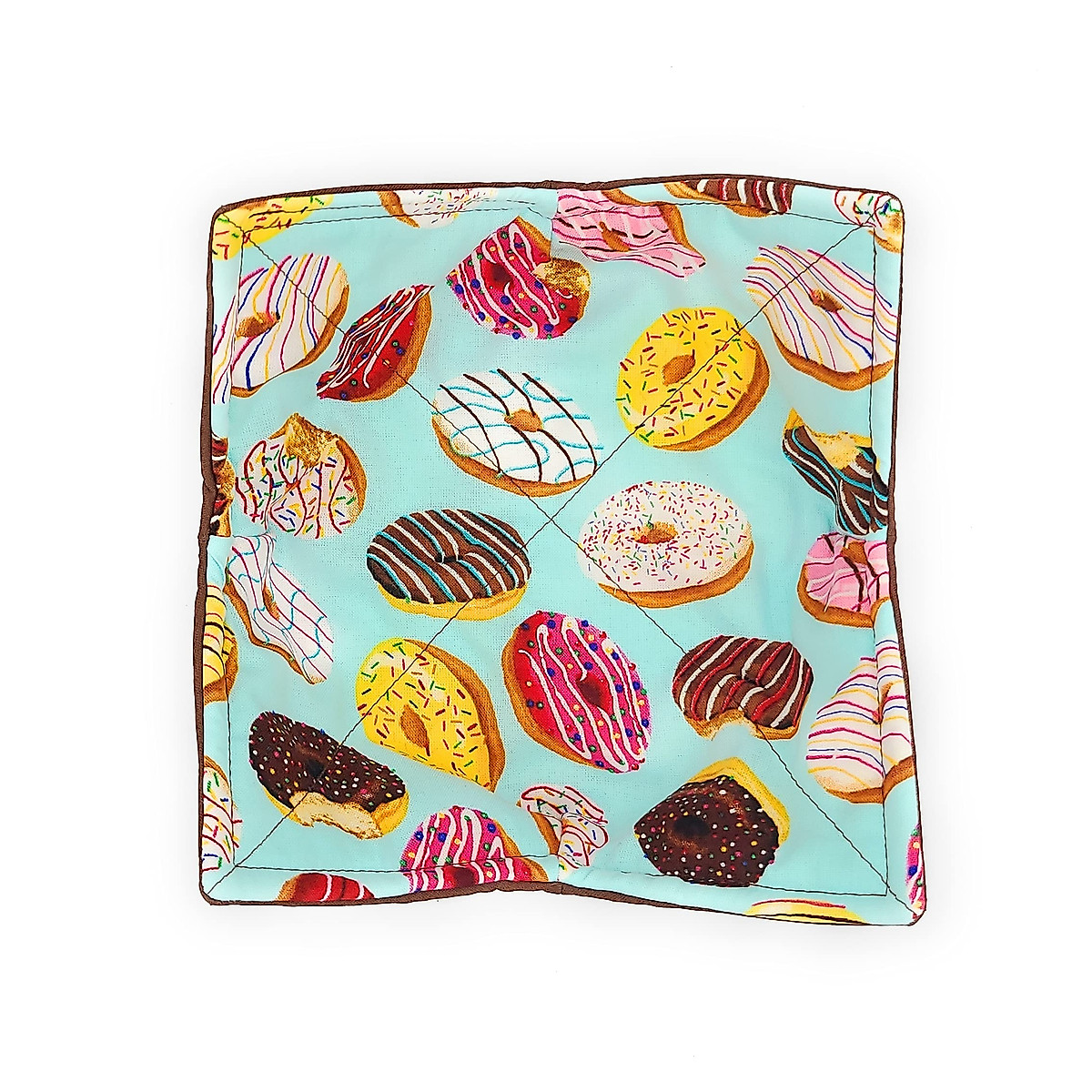 Frosted Donuts Microwave Cozy Sweet Treat Reversible Microwaveable Bowl Holder Doughnut Themed Gifts