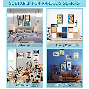 Eeyaniy Kids Artwork Frames Changeable 2-Pack, Front Opening Holds 150 Pcs, kids Art Frames With Mat, Picture Frame 8.5×11in for Display Kids Art Work,Drawing,Photos,Crafts,Hanging Art,Portfolio