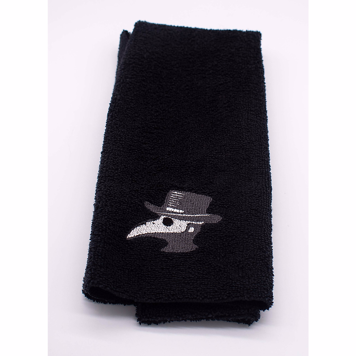 Embroidered Plague Doctor Hand Towel - Plush and Absorbent