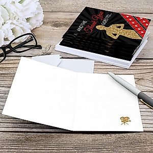 Big Dot of Happiness Red Carpet Hollywood - Movie Night Party Thank You Cards (8 count)