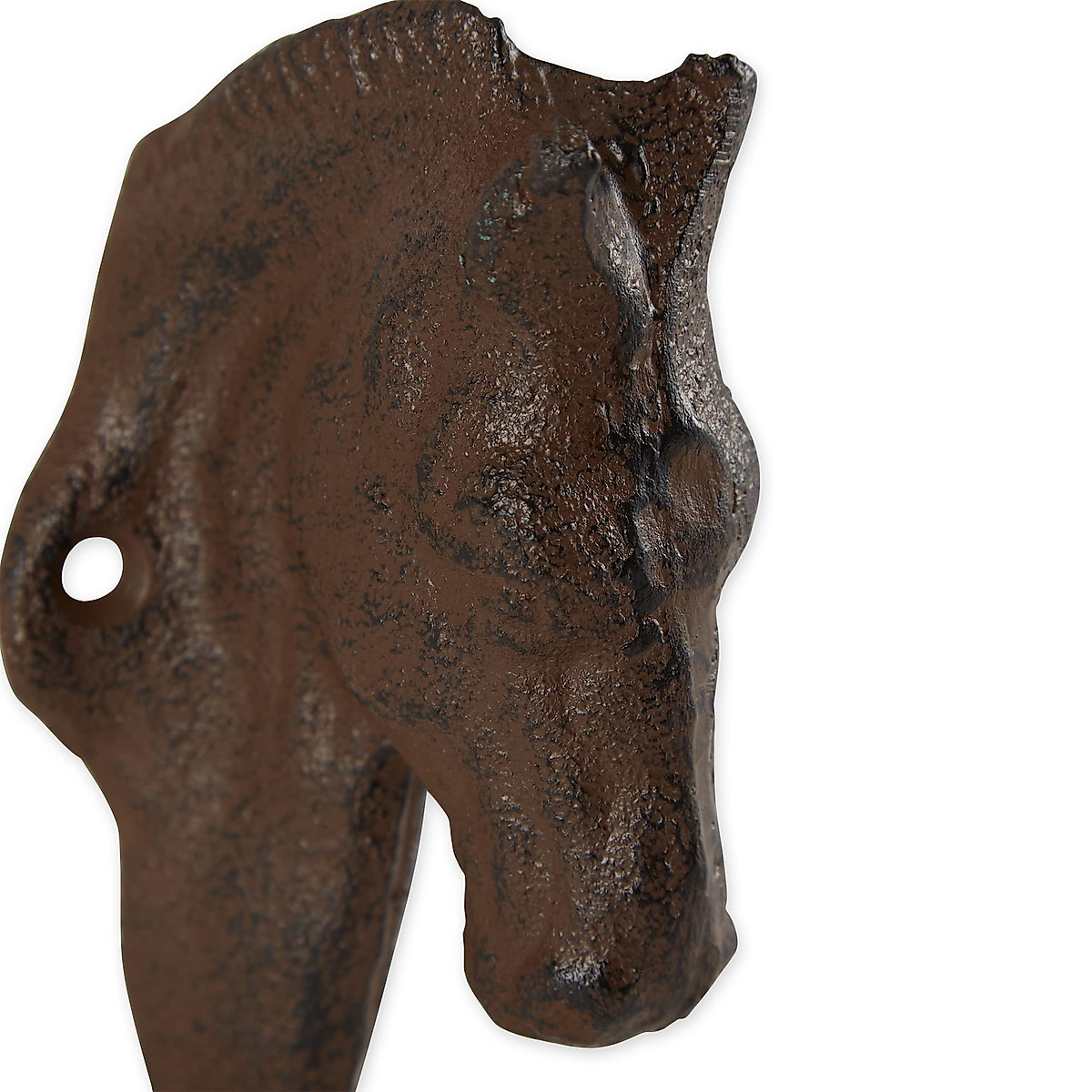 DII Cast Iron Collection Decorative Wall Hook Set, Horse, 3 Count