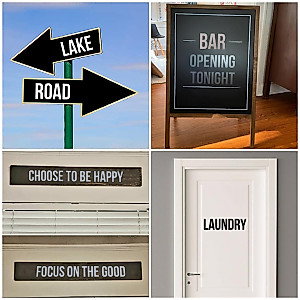 12 Inch Alphabet Letter Stencils for Painting - 42 Pack Letter and Number Stencil Templates with Signs for Painting on Wood, Reusable Numbers and Letters Stencils for Chalkboard Wood Signs & Wall Art