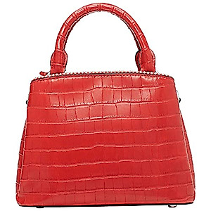 DKNY womens Dkny Paige Sm Satchel, Bright Red, One Size US