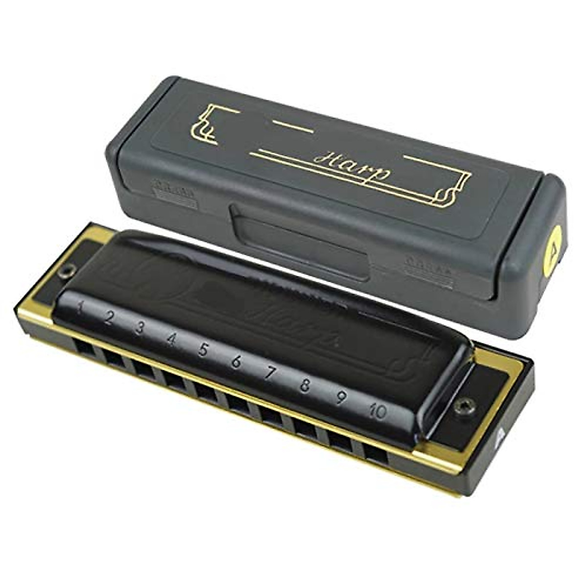 WAAZVXS Harp Diatonic Harmonica 10 Hole 20 Tone Mouth Organ Instrumentos Key Of C Musical Instruments Blues Harp ABS Comb (Color : Key of Db)