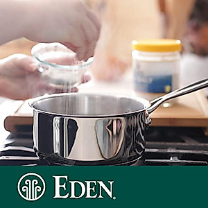 Eden Sea Salt, Hand Harvested French Celtic, Stone Ground (Fine), Trace Minerals, Unrefined, Glass Jar, 14 oz