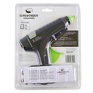 Surebonder DT-270 Dual Temperature 40W Full Size Hot Melt Glue Gun-Uses 7/16" D Glue Sticks , Green/Black
