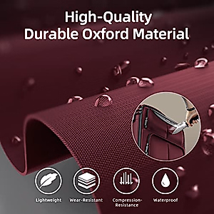 SHOWKOO Luggage Sets 3 Piece Softside Expandable Lightweight Durable Suitcase Sets Double Spinner Wheels TSA Lock Wine Red (20in/24in/28in)