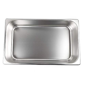 DYRABREST 6Pcs 4" Deep Steam Table Pans Full Size 20" x 12" x 4" Stainless Steel Steam Table Chafing Pans Anti-Jam Steam Table Pan Hotel Buffet Food Pans for Hotels,Restaurant