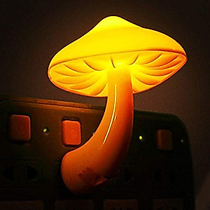 AUSAYE 2Pack Mushroom Night Light Plug in Lamp,Led Night Lights for Adults Kids Baby Children NightLight Wall Mushroom Decor Lamp for Bedroom Bathroom,Toilet,Stairs,Kitchen,Hallway