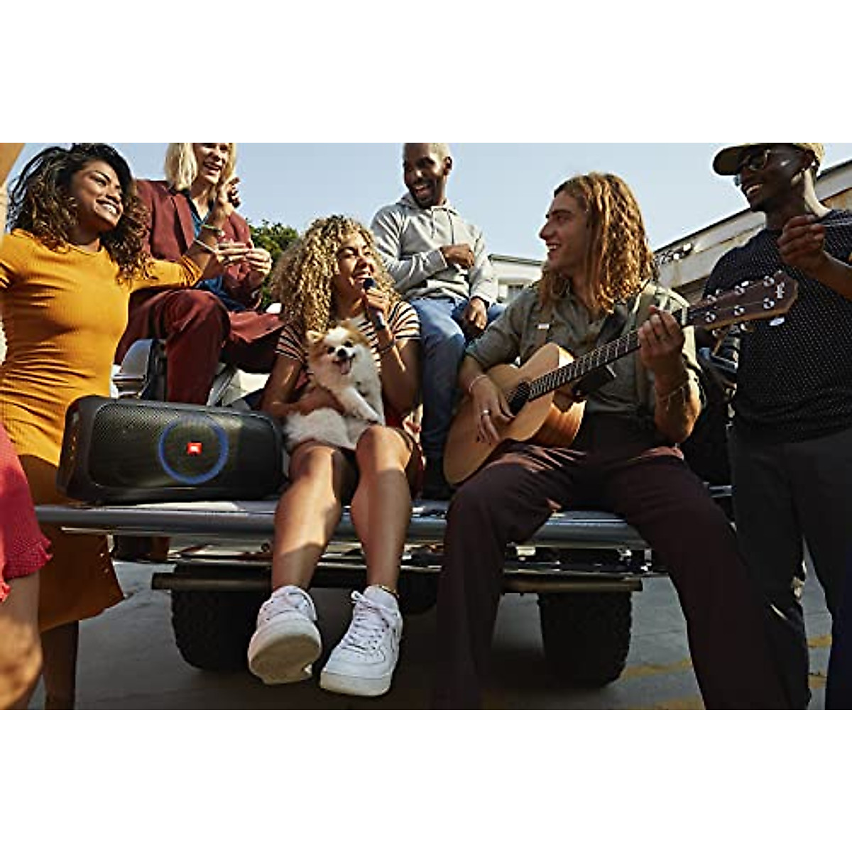 JBL PartyBox On-The-Go Powerful Portable Bluetooth Party Speaker with Dynamic Light Show