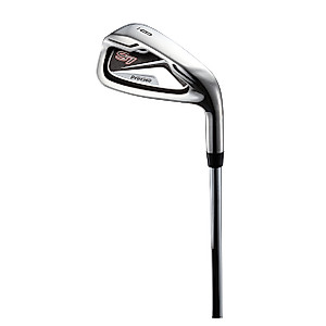 18 Piece Men's Complete Golf Club Package Set With Titanium Driver, #3 & #5 Fairway Woods, #4 Hybrid, 5-SW Irons, Putter, Stand Bag, 4 H/C's (Red, Regular Size)