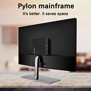 N40 Mini PC Fanless Celeron N4020,up to 2.8GHz with 4GB DDR4/64GB eMMC RAM Mini Desktop Computer, Support 4K UHD, VGA Port,2.4G/5.8G WiFi&BT4.2,3xUSB3.0 Ports,1x SD Card Slot for Business Home Office