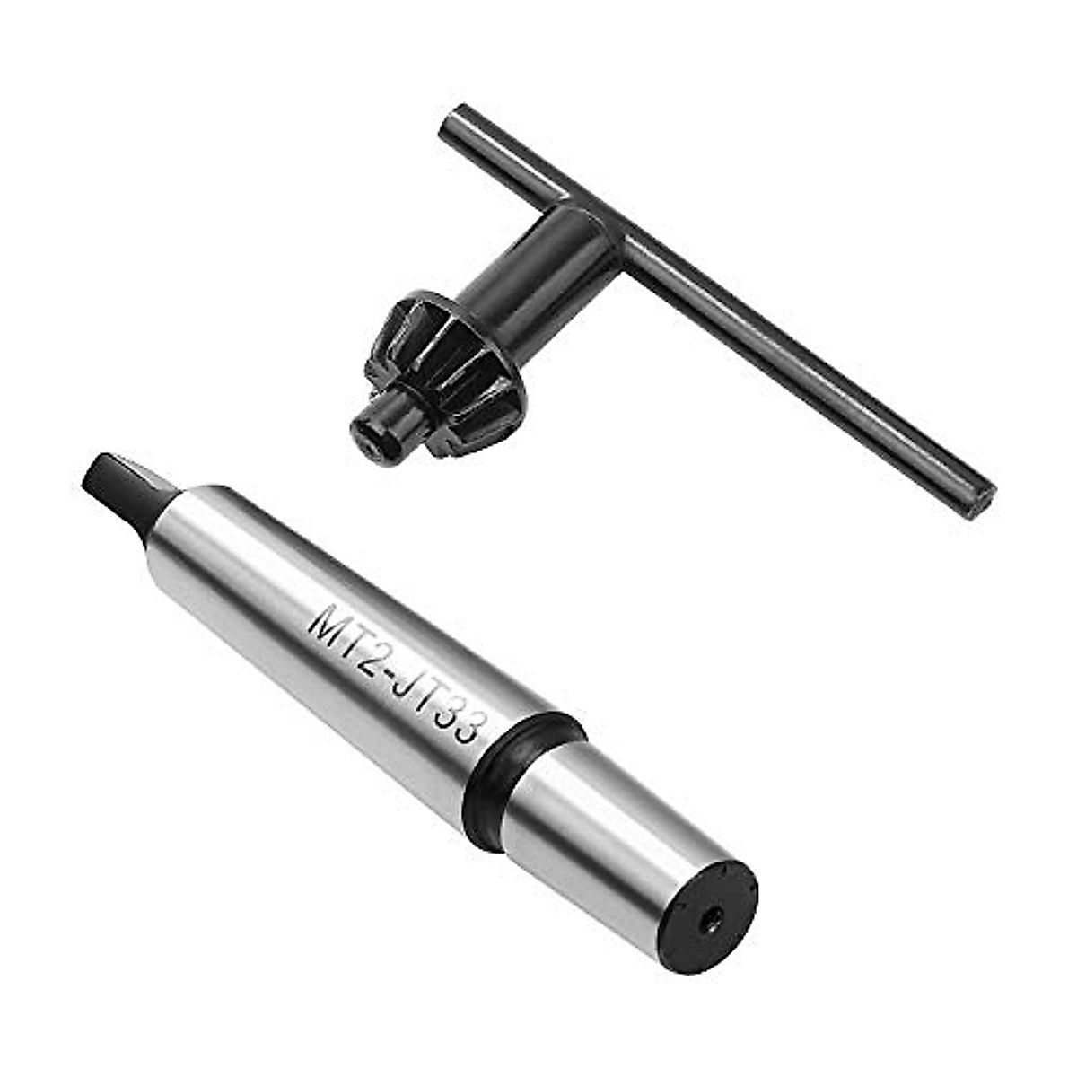 HNBun 1/32" - 5/8" MT2 Drill Chuck for Lathe, Heavy Duty Drill Press Chuck Adapter Converter with Quick Change MT2 Shank with Chuck Key