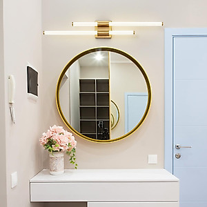 NADOSA Bathroom Light Fixture Over Mirror 32 Inch, LED Dimmable Vanity Light 4000K Gold Modern Wall Sconce Led Vanity Lighting for Restroom