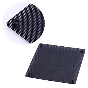 EBOOT 120 mm PC Fan Filters Dust Filter Computer Fan Filter Cooler PVC Black Dustproof Case Cover Computer Mesh 10 Packs with 40 Pieces of Screws