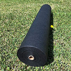HOOPLE 3FT*180FT Premium Garden Weed Barrier Landscape Fabric Durable & Heavy-Duty Weed Block, Easy Setup