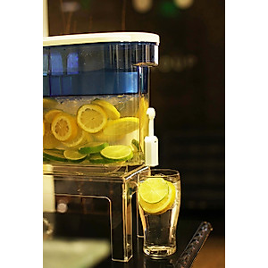 The Beverage Butler Countertop Water Filter Pitcher Stand - Clear Heavy Duty Acrylic Frame - 12" x 6" x 6" - Compatible with Brita UltraMax, PUR Ultimate and, ZeroWater ZD018