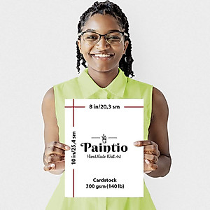 Greek Alphabet Poster - Unframed 8x10 in - School Picture with Motivational Message - Education Kids Room Decor and Positive Signs Wall Art