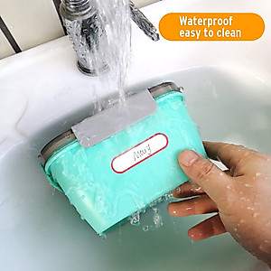 Baby Bottle Labels for Daycare, 128 PCS Waterproof Name Labels for Kids Stuff School Supplies, Self Laminating, Dishwasher Safe, Name Stickers for Sippy Cup, Plastic Water Bottle, Day Care Essentials