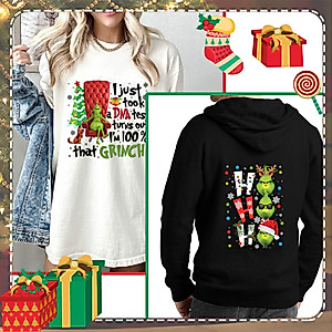 ArtCentury 6PCS Christmas Iron on Transfers, Iron on Decals for T Shirts Iron on Transfers Dtf Transfers Ready to Press Heat Transfer Designs Screen Print Transfers Ready to Press Iron on Shirt Decals