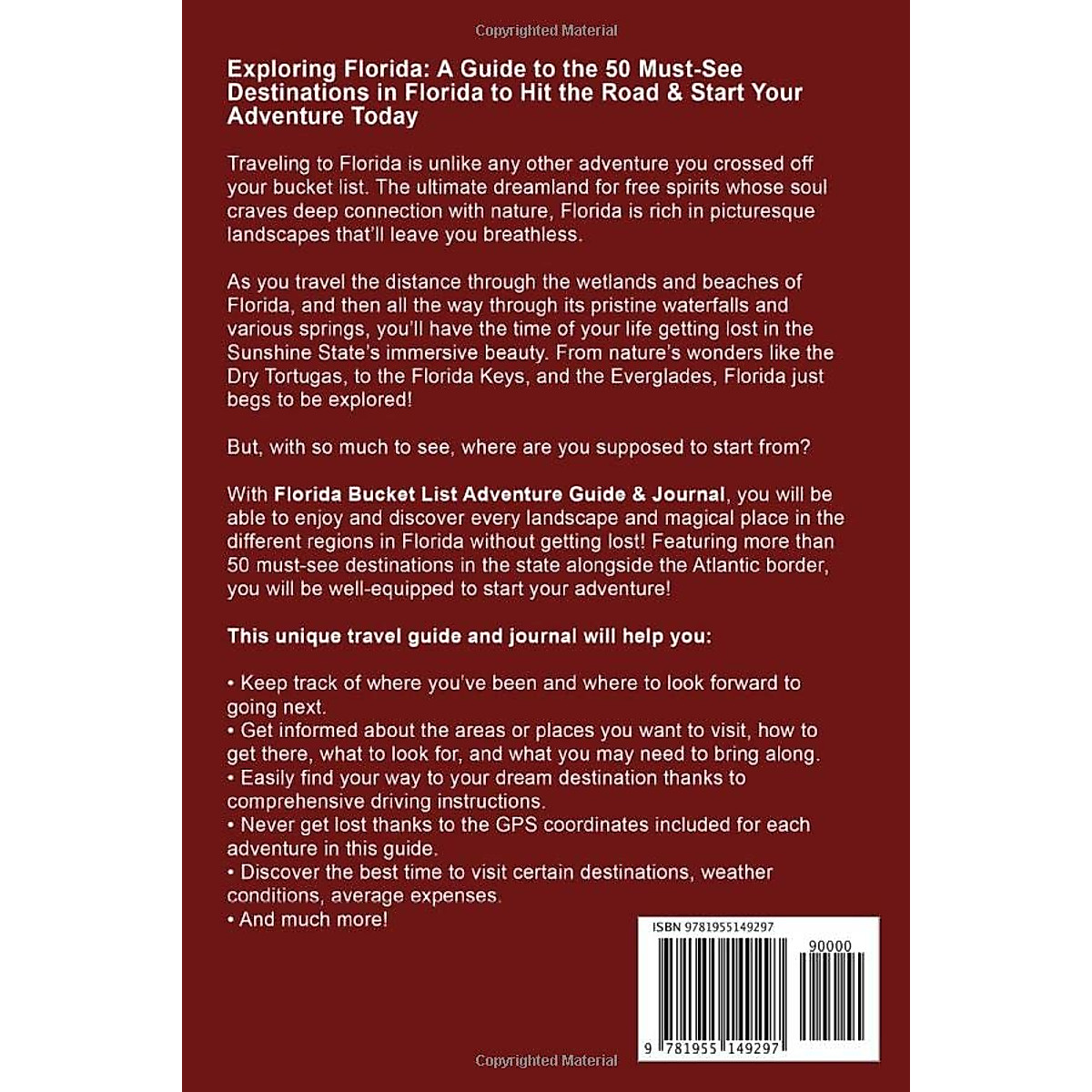 Florida Bucket List Adventure Guide & Journal: Explore 50 Natural Wonders You Must See!