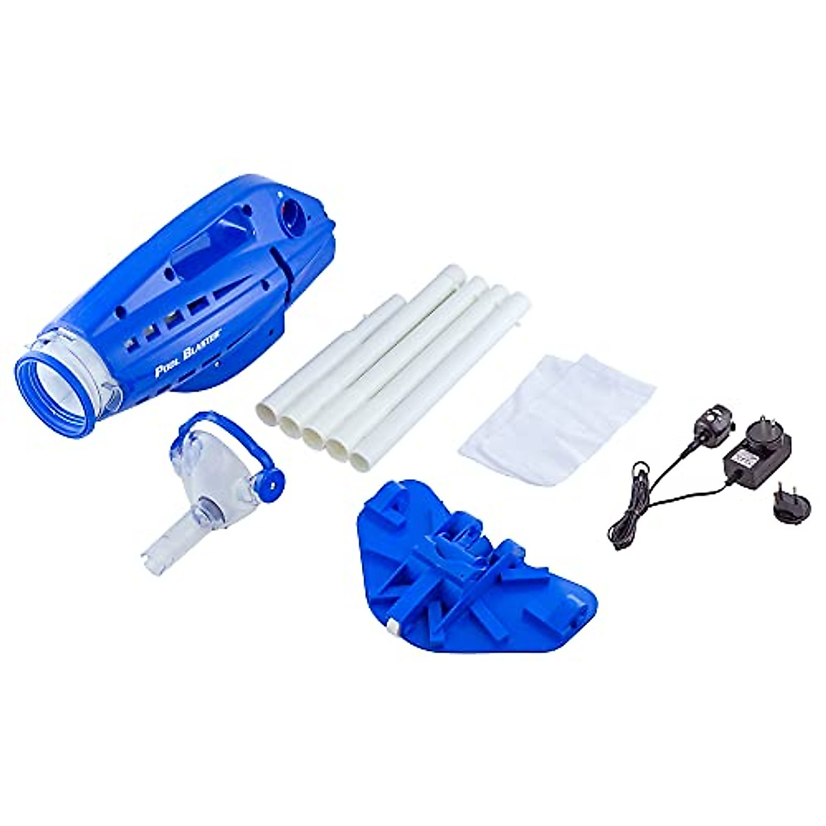 POOL BLASTER Millennium Cordless Above Ground Pool Vacuum w/Pole Set, High Capacity, Strong Suction, Handheld Rechargeable Swimming Pool Cleaner for Inground Pools, Hoseless Pool Vac by Water Tech