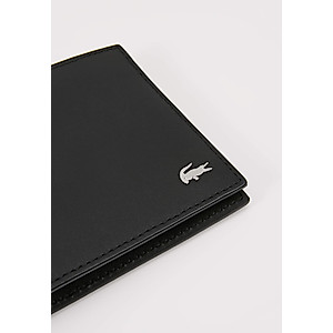 Lacoste NH1115FG000 Mens Fitzgerald Small Billfold Wallet Wallet, Black, One Size