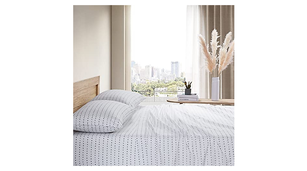 City Scene Queen Sheets - Crisp Cotton Percale Bedding