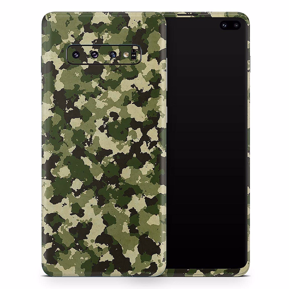 DesignSkinz Military Camouflage V1 Protective Vinyl Decal Wrap Skin Cover Compatible with The Samsung Galaxy S20 (Screen Trim & Back Glass Skin)