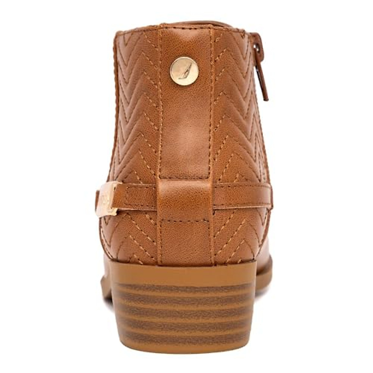 Nautica Kids Girls Ankle Bootie With Side Buckle and Zipper, Dress Boot -For Youth -Anper-Tan -13