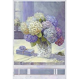 Pictura Hydrangeas and Present Signature Gallery Feminine Birthday Card for Her/Woman