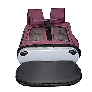 O2TOTES Ultra Lightweight Backpack For Inogen One G3 Unit (Patented Design) (Burgundy) FITS ONLY: INOGEN ONE G3 UNITS: IS-300 OR, IO-300